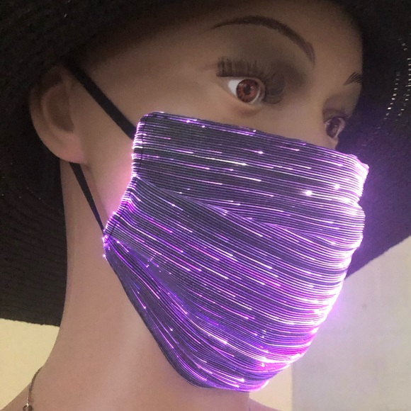 Accessories | Led Fiber Optic Face Mask White | Poshmark